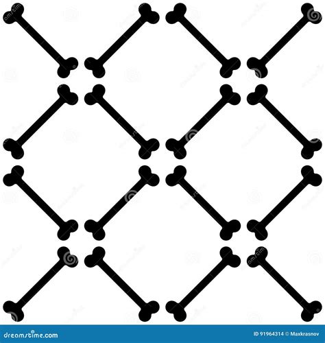 Seamless Grid Pattern Stock Vector Illustration Of Mosaic 91964314