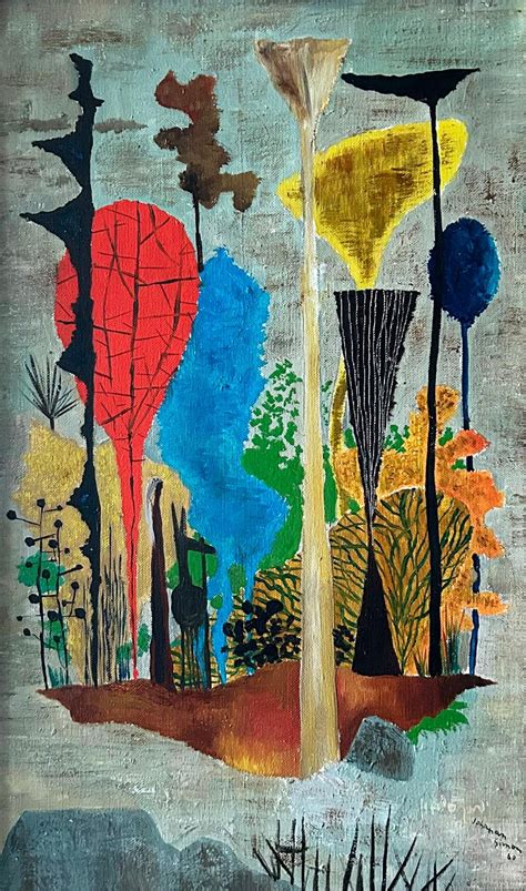 At Auction Yohanan Simon Yohanan Simon 1905 1976 Israeli Oasis 1960 Oil On Canvas