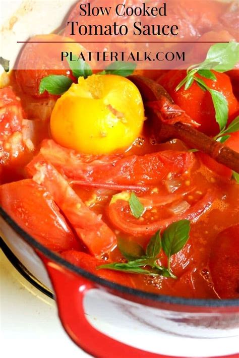 The Best Slow Cooked Tomato Sauce Recipe At Amelia Rojas Blog