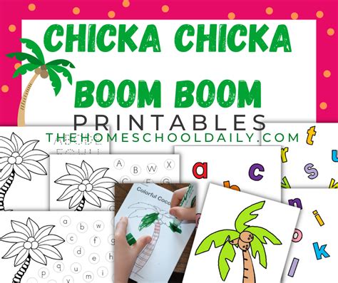Chicka Chicka Boom Boom Printables The Homeschool Daily