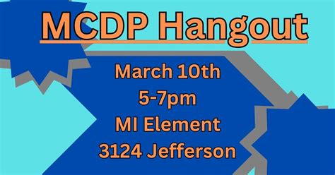 Mcdp Hangout Night