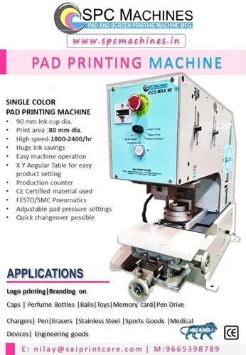 Pneumatic Pad Printing Machine Rotary Pad Printing Machine Manufacturer From Mumbai