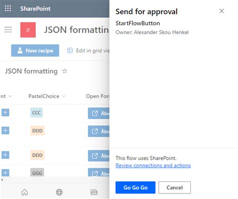 Start A Flow From A Button And Change The Site Panel Alexander Henkel