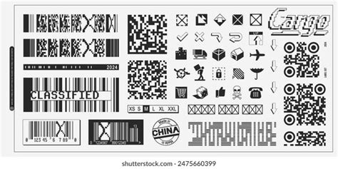 Label Asset Vector Decorative Symbol Barcode Stock Vector Royalty Free