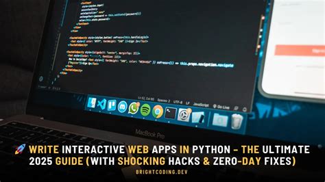 🚀 Write Interactive Web Apps In Python The Ultimate 2025 Guide With