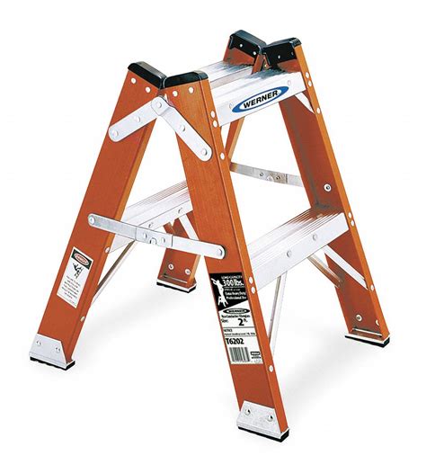 Werner 2 Steps 2 Ft Overall Ht Step Stool 4xp47 T6202 Grainger