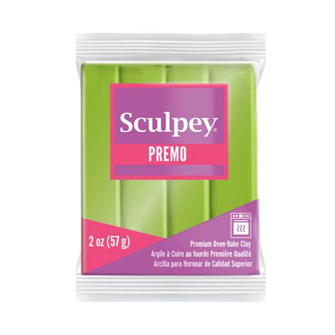 Sculpey Premo Bright Green Pearl Polymer Clay The Clay Impress