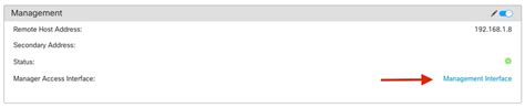 Configure Manager Access On Ftd From Management To Data Interface Cisco