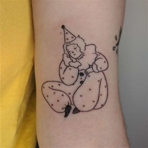 Tattoo By Mellowpokes On Instagram Clown Tattoo Tattoos Cute Tattoos