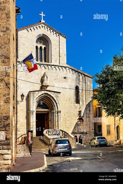 Grasse France August 6 2022 Xii Century Romanesque Cathedral Of