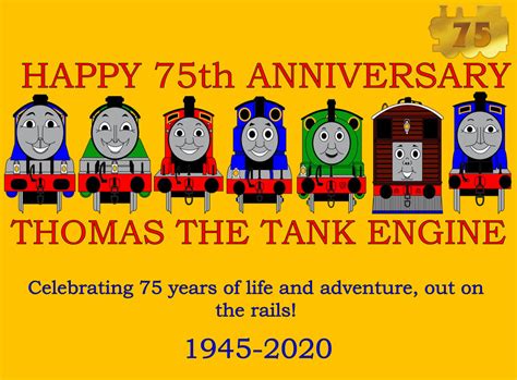 Happy 75th Anniversary Thomas The Tank Engine By Miked57s On Deviantart