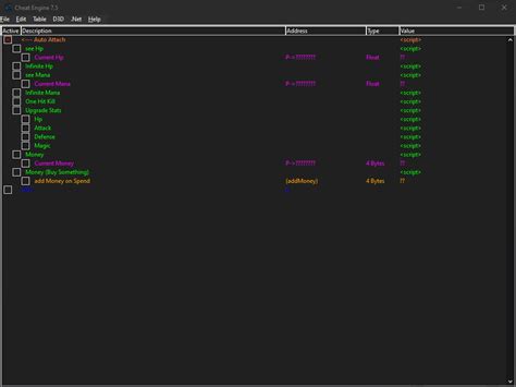 Nanoui Table - FearLess Cheat Engine