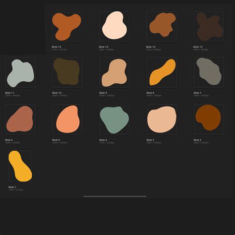 solid blob clipart colorful clipart back to school clipart illustrations etsy uk