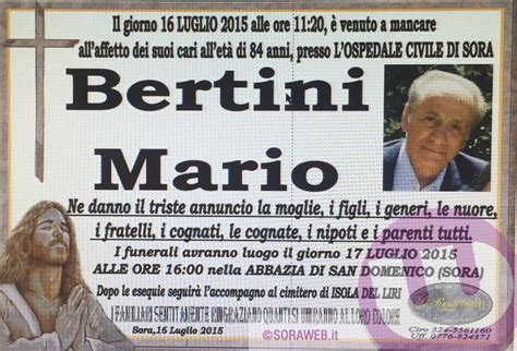 Iowebbo Necrologio Mario Bertini
