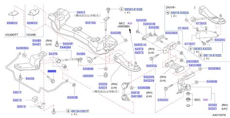 Nissan Fairlady Z32 Front Lower Control Arm Transverse Link Pin Bolt