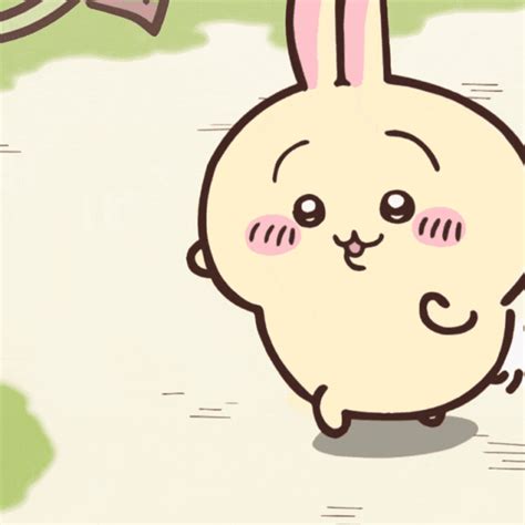 吉伊卡哇乌萨奇动态表情包 可爱的卡通兔子蹦蹦跳跳，脸上带笑超萌超可爱表情包图片动图 求表情网斗图从此不求人