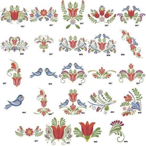 Bavarian Folk Art Designs Hungarian Embroidery German Folk Art