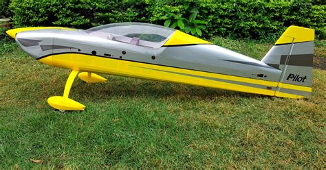 Pilot Rc Extra Ng 06 Yellow Silver 78 1 97m Rc Planes