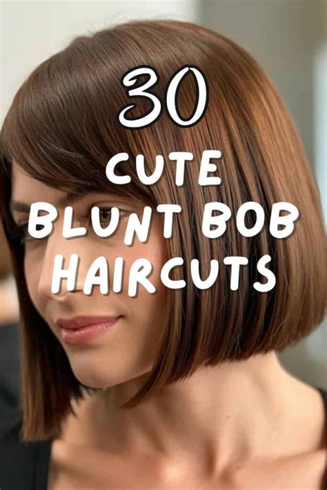 30 Elegant Blunt Bob Haircuts For All Face Shapes