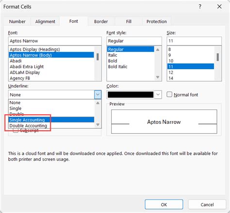 Single Accounting Underline Format In Excel At Stephanie Trumble Blog