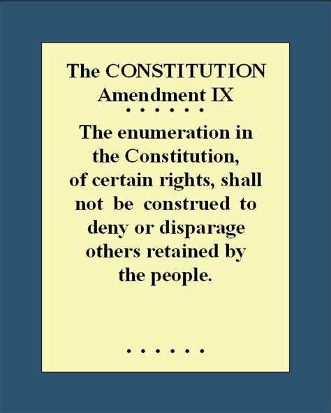 Ninth Amendment Meaning