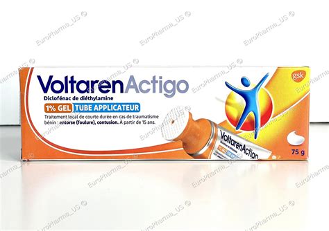 Voltaren Actigo Topical Arthritis Pain Relief Gel 1 Tube No Mess