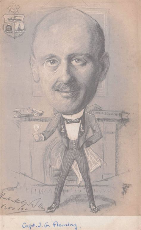 Captain Fleming The Mad Army Military Stately Posh Home Owner Old Comic Postcard