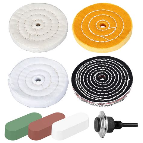 4in Polishing Wheel Wear Resistant Cloth Buffing Wheel Gold Silver