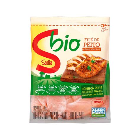Filé De Peito De Frango Sadia Bio 1kg Koch Supermercado