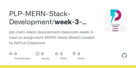Github Plp Mern Stack Developmentweek 3 React Js Assignment