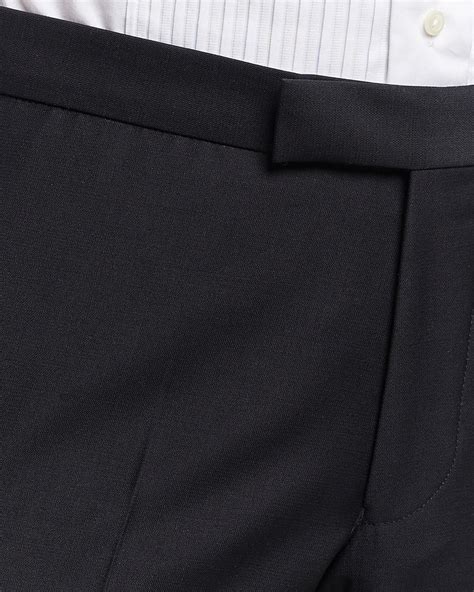 Oscar Jacobson Devon Tuxedo Trousers Black At