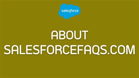 About Us Salesforce Faqs