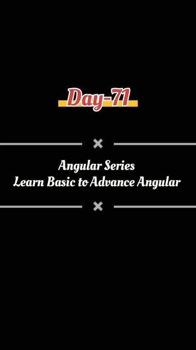 Day 71 Angular 17 Learn Angular Basic To Advance Setup Angular