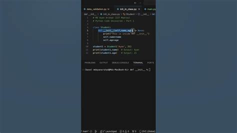 What Is Def Initself” In Python Class Python Machinelearning Programmingquiz Youtube