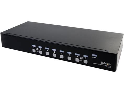 StarTech Com SV831DUSBAU 8 Port Rack Mount USB VGA KVM Switch W Audio Newegg Ca