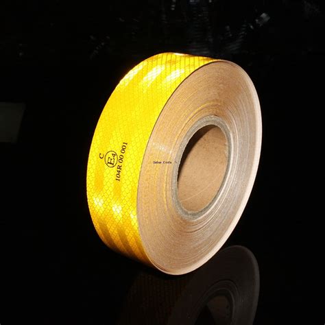 Diy 5cm 5m Yellow Diamond Grade Reflective Car Stickers Ece 104r