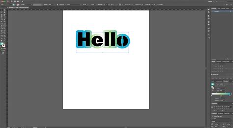 gradient stroke text effect in illustrator design bundles