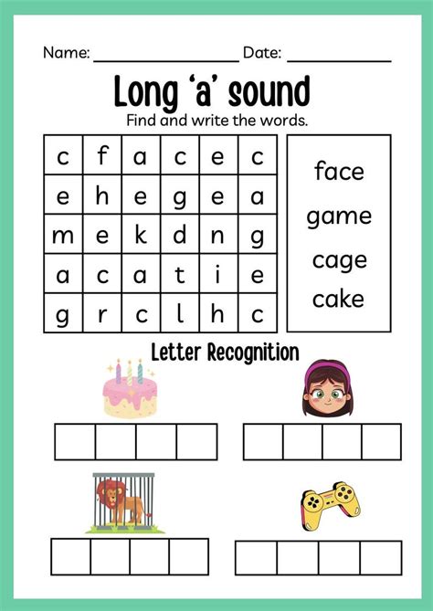 Split Digraph Phonics Worksheets For Preschool And Kindergarten Long Vowel Sounds With Magic E