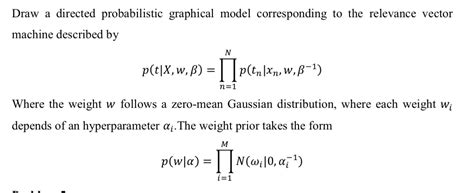 Solved Draw A Directed Probabilistic Graphical Model
