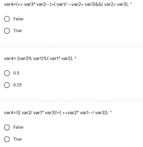 Var 4 Var3 Var2 Var1 Var2 Var3andand Var2