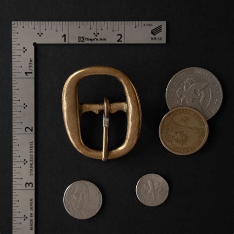 Belt Buckle B5 Solids Cast Brass Oldis Foundry