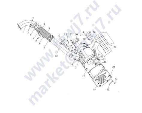 Выхлопная система Faw J6