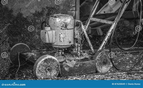 Old Grass Cutter Stock Image Image Of Cutter Rusty 87620049