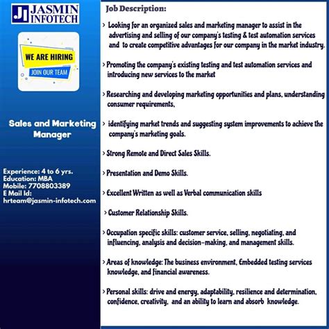 Jasmin Infotech On Linkedin Sales Marketing