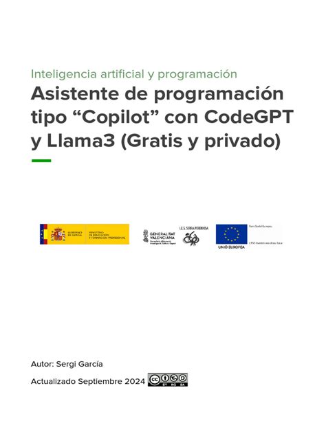 asistente de programación tipo “copilot” con codegpt y llama3 gratis pdf