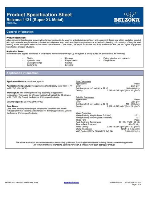 Belzona 1121 Repair Composite Kit 1kg Super Xl Metal Philippines Ubuy