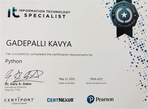 Sharing My Python Certificate With Technicalhub Kavya Gadepalli Posted On The Topic Linkedin