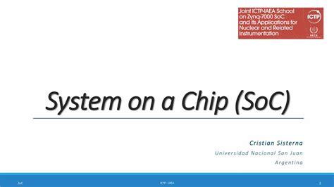 pdf system on a chip soc indico ictp it event 7987 session 34