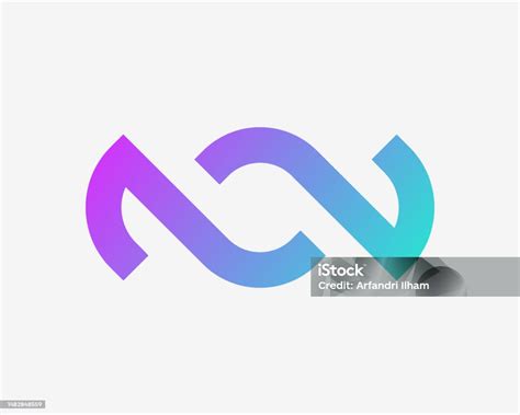 무한대 무한 루프 무한 영원 뫼비우스 간단한 최소한의 다채로운 벡터 디자인 일러스트레이션 로고에 대한 스톡 벡터 아트 및 기타