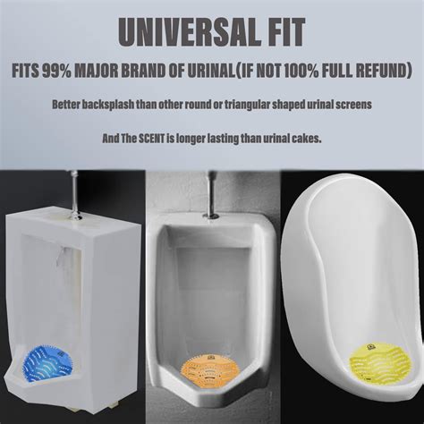 Urinal Screens Deodorizer20 Packs Anti Splash Urinal Cake Mats Tablets